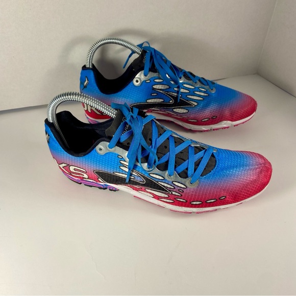 Brooks | Shoes | Brooks Blue Spike Mach 4 Featherlite Sprint Relay Race ...